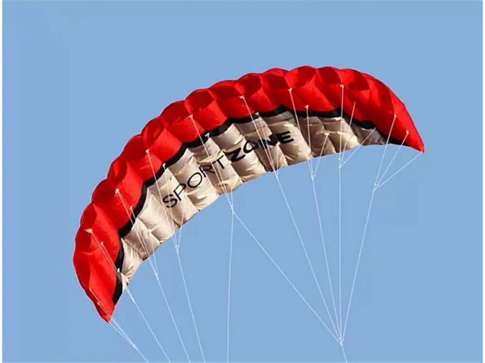Парашют unisex 2,5 м Многоцветный dual line parafoil kite, для всех возрастов и уровней подготовки
