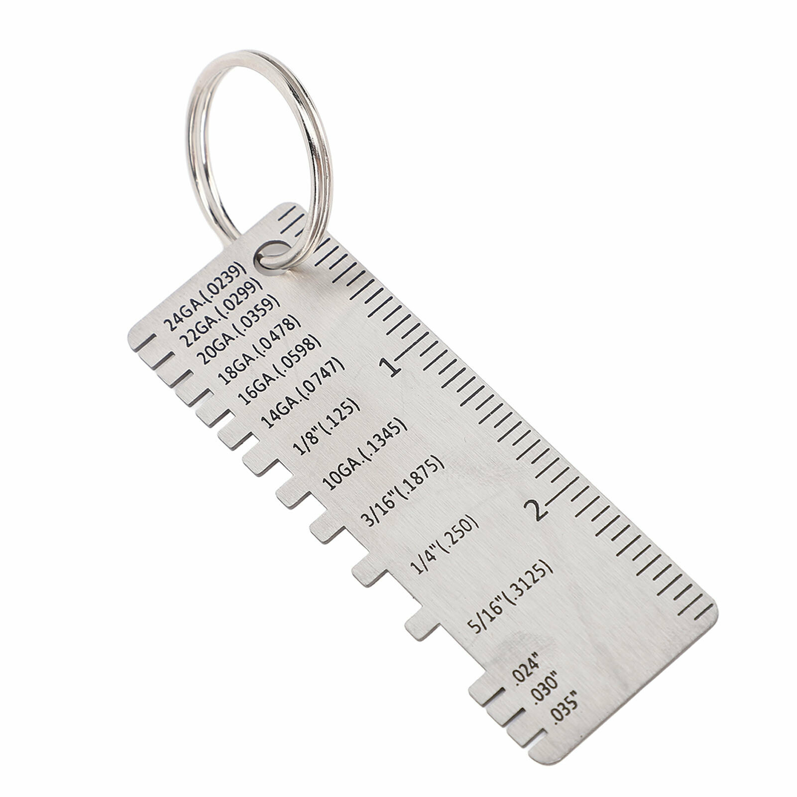 Линейка для проверки сварочных швов, толщиномер металлического листа, инструмент для измерения сварных швов из нержавеющей стали 72x25x1 мм