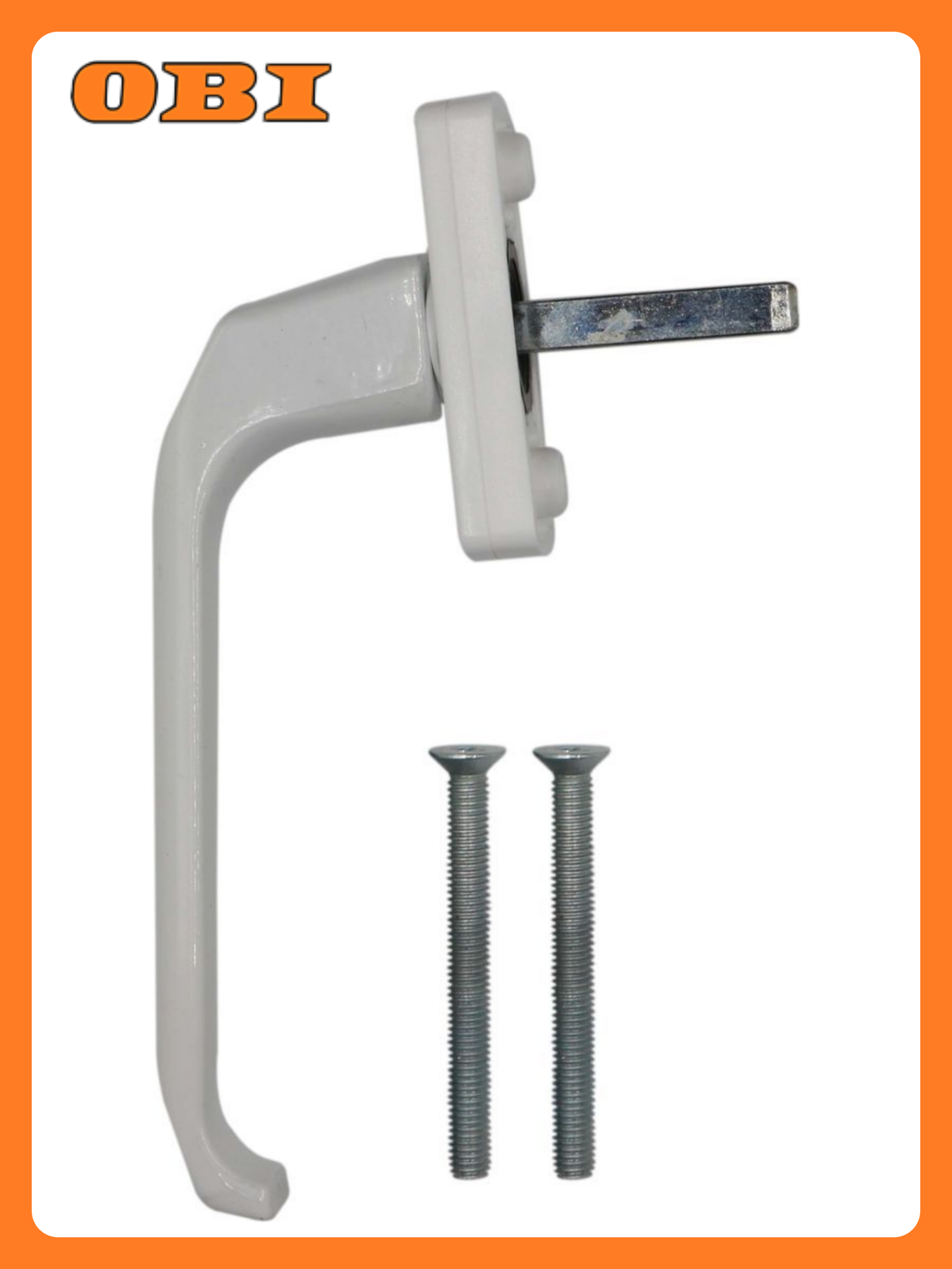 Ручка Левша Ротекс У1-2321, алюминий, односторонняя, белая, 1 шт