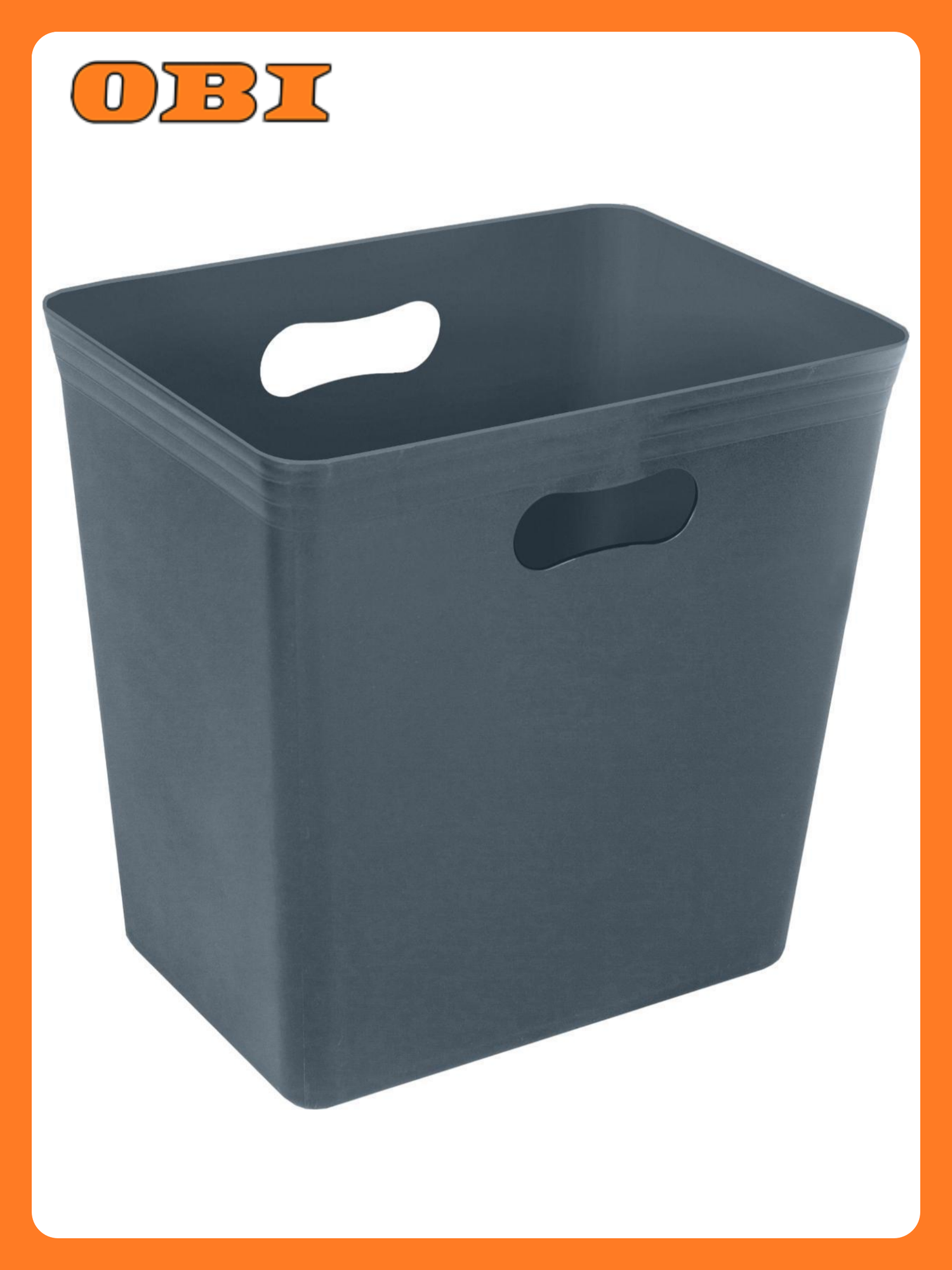 Контейнер для мусора без крышки Stockholm 20л вулканический базальт