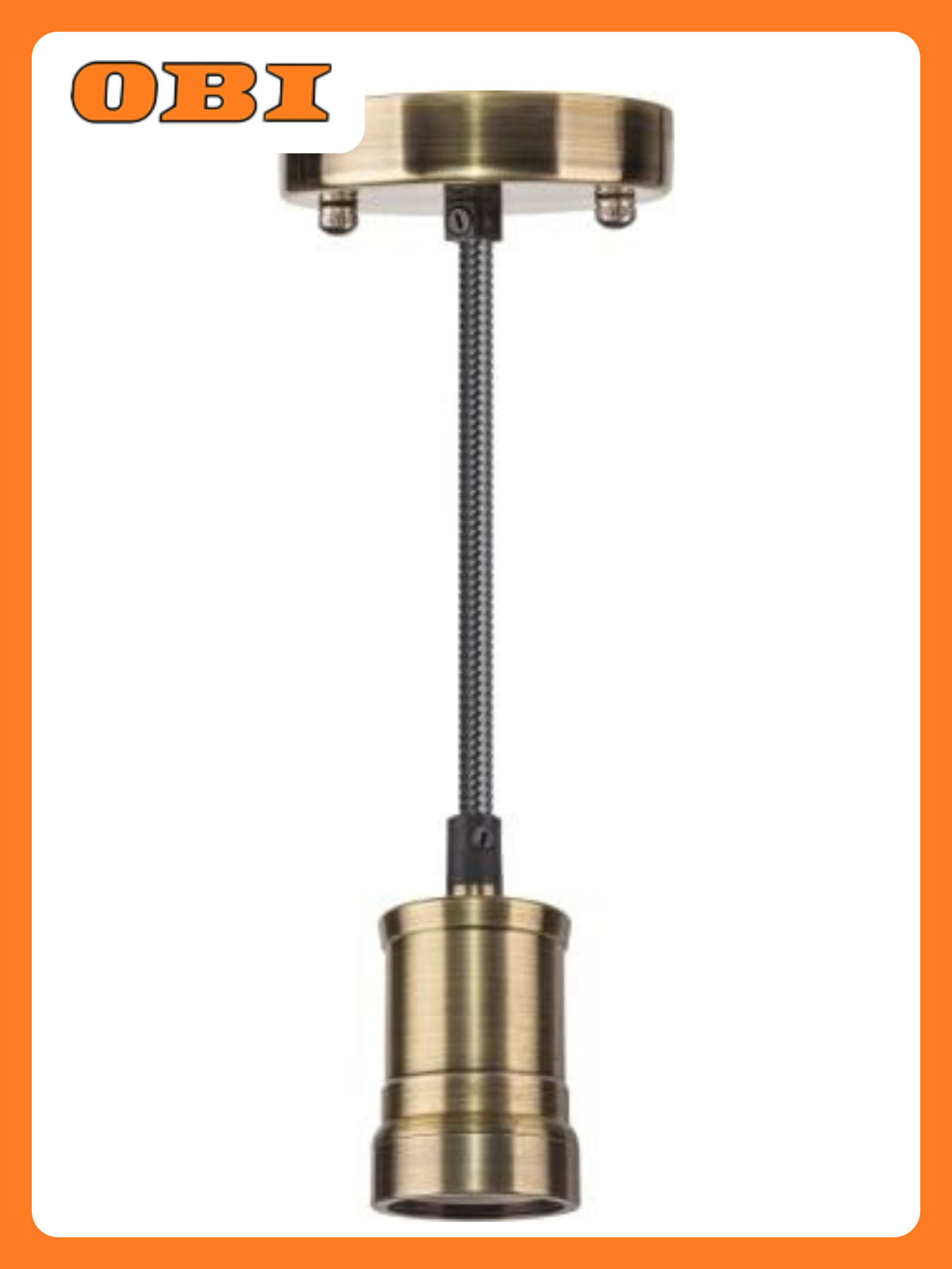 Светильник Navigator, металл, бронза, E27, 60Вт, IP20, длина подвеса 150см