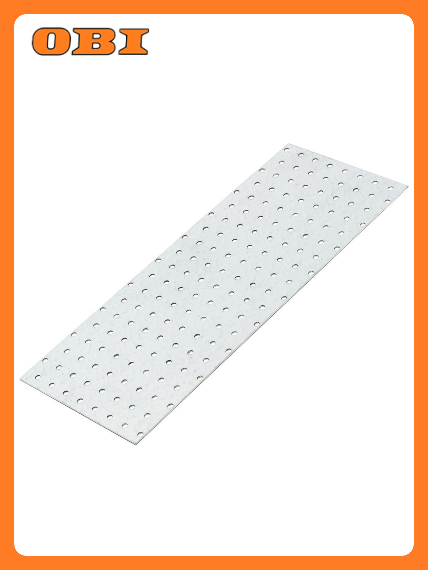 Пластина соединительная Tech-KREP, оцинкованная сталь, 100x200 мм