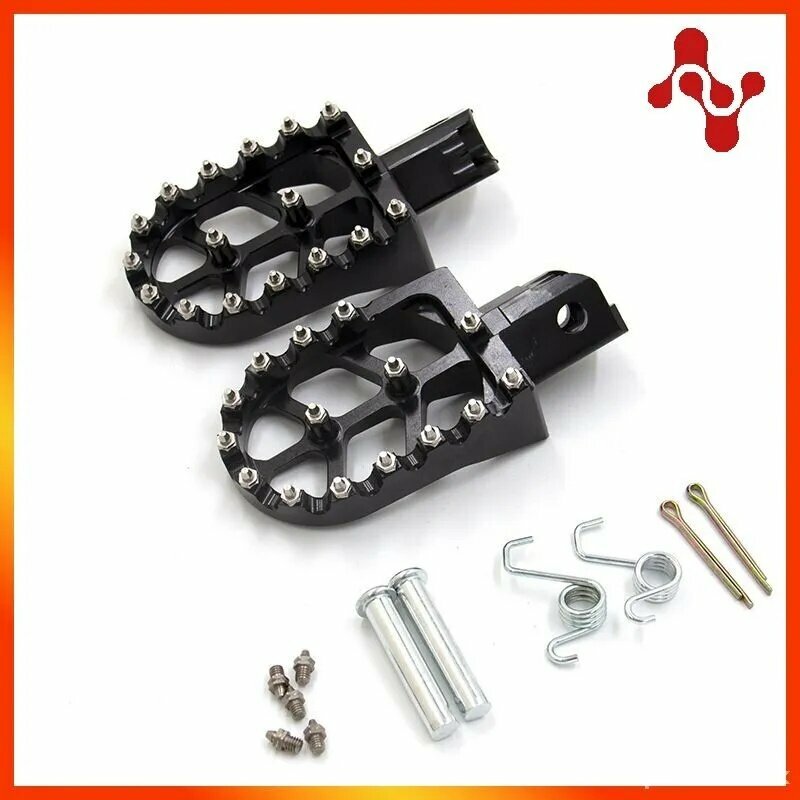 Подножки водителя (пеги) алюминиевые на питбайк кросс эндуро KAYO CRF TTR125 BSE APOLLO MX Ataki BSE