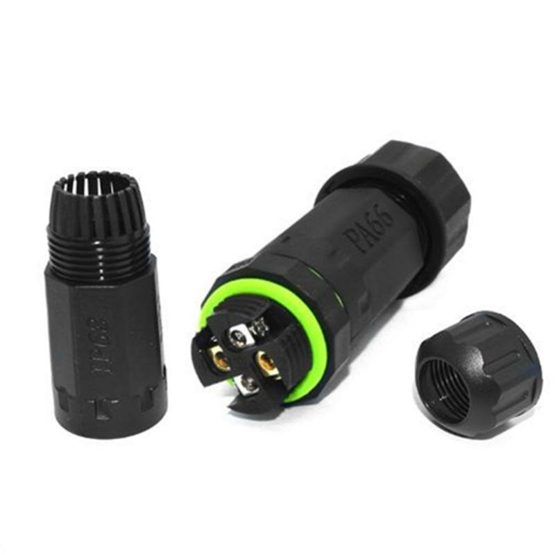 IP68 M16 водонепроницаемые прямые разъёмы для кабеля 5-10 мм, 2/3/4/5Pin, 4p