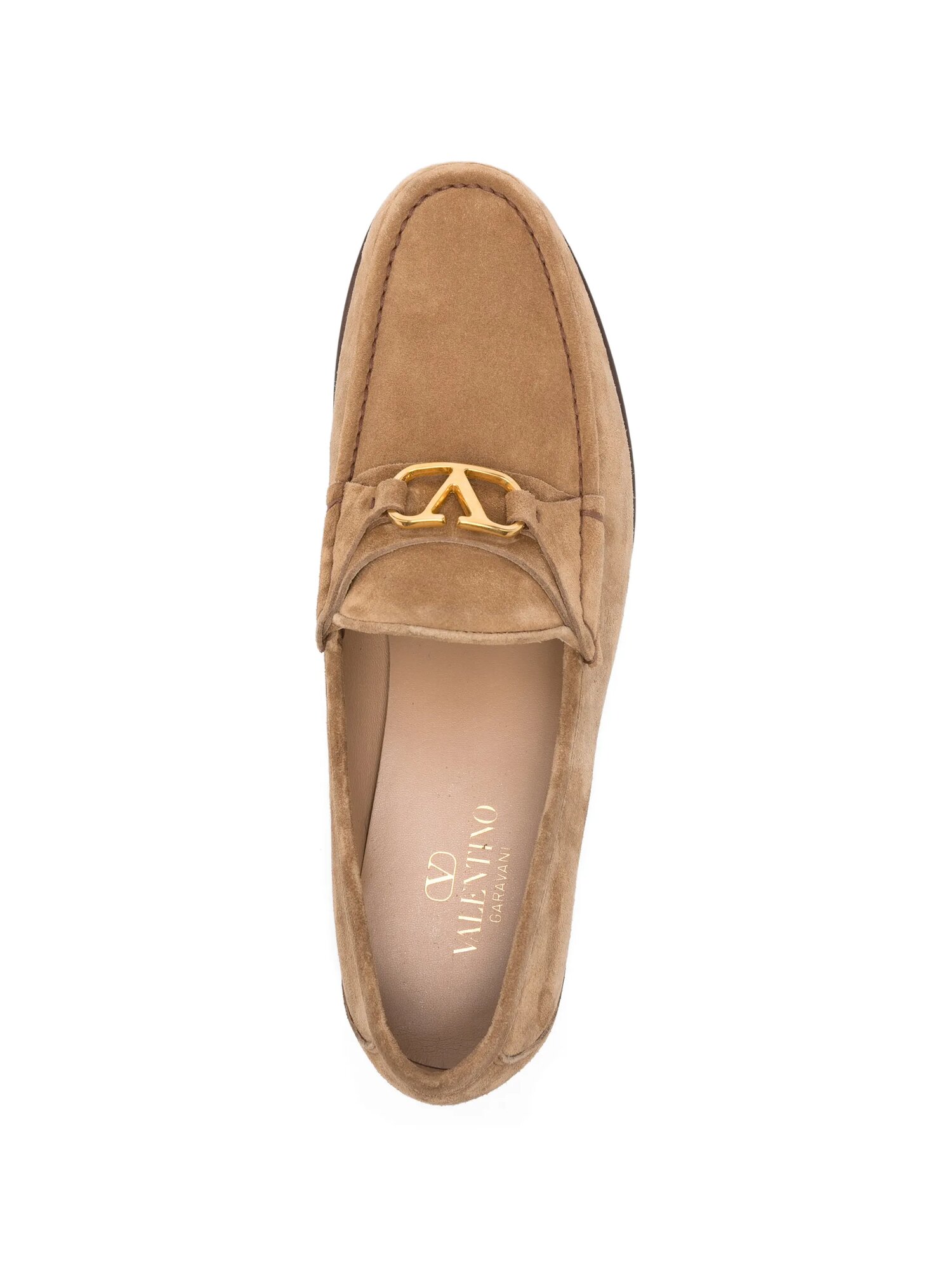 Лоферы Valentino Logo-plaque suede loafers, размер 42, разноцветный — фото 1