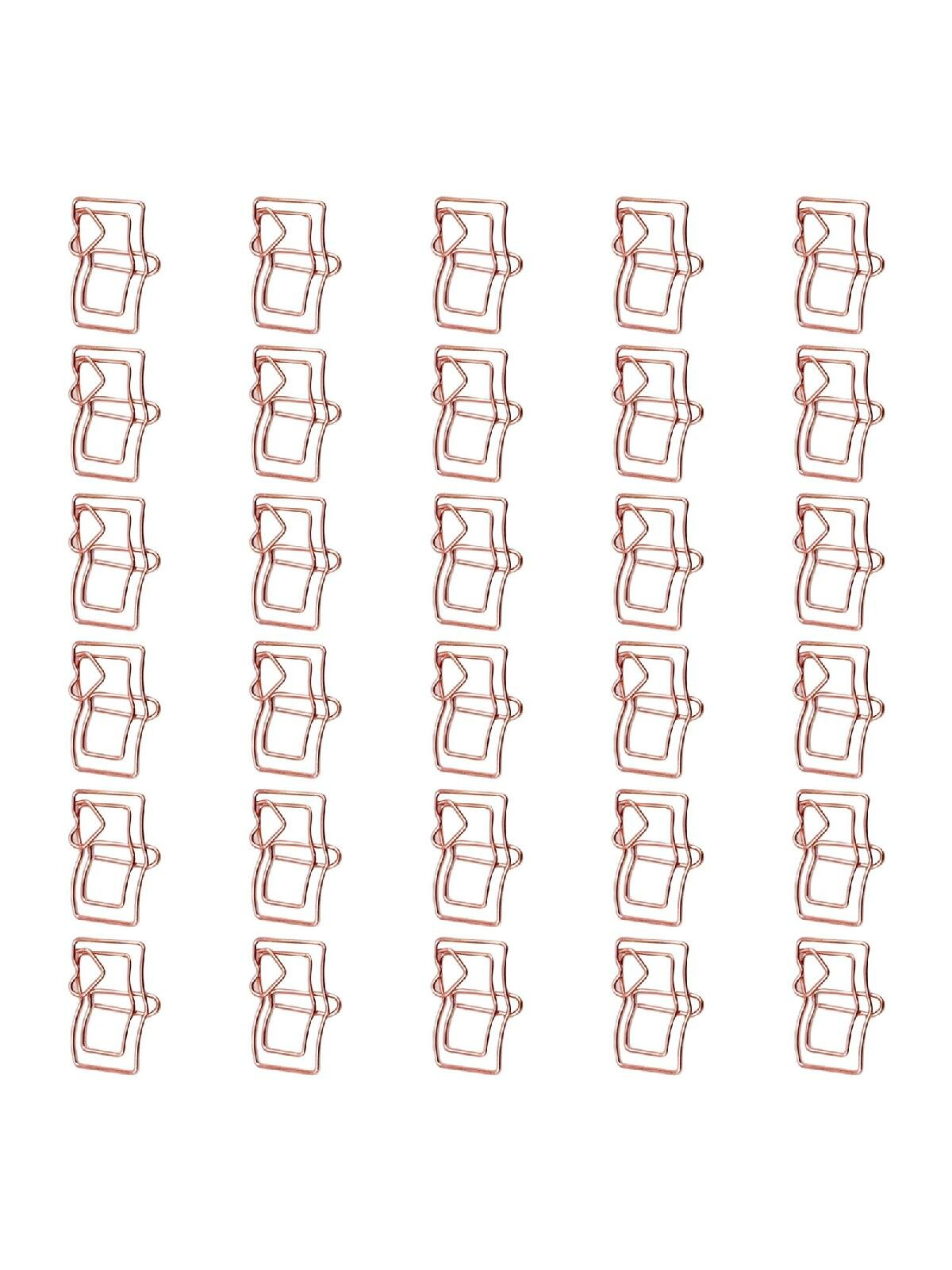 30шт Скрепка в форме книги, металлическая скрепка, зажим для органайзера документов для офиса