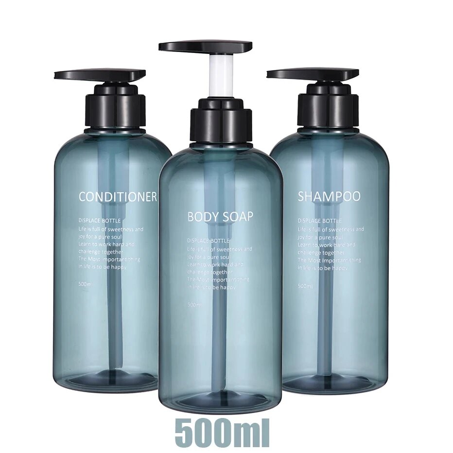 Диспенсер для шампуня/кондиционера/мыла 500мл, Blue
