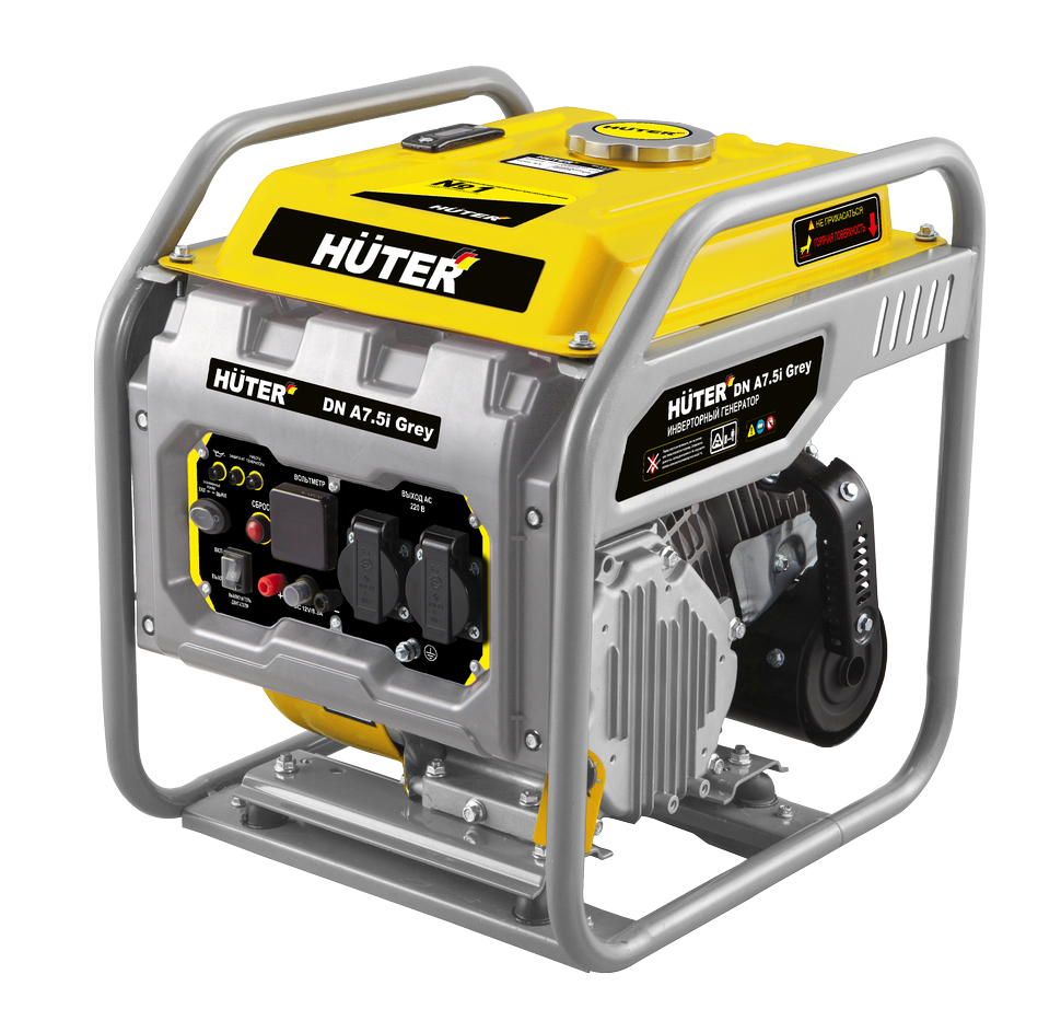 Инверторный генератор Huter DN А7,5i Grey, 5.5 кВт, 220 В, 8 л