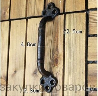 Дверная ручка в европейском стиле -кованая ручка входной двери коричневого цвета, ретро-дизайн