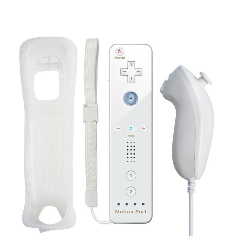 Контроллер 2 в 1 с Motion Plus и Nunchuck, Белый