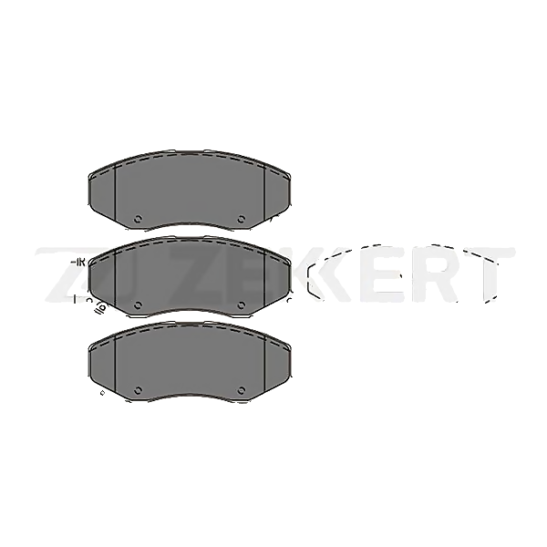 ZEKKERT bs-1290 (13237752, 1605202) колодки торм. диск. передн. Opel (Опель) insignia a 08- Saab (Сааб) 9-5 (ys3g) 10-