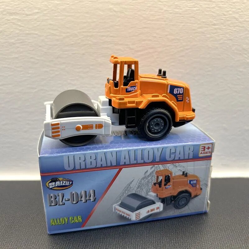 Игрушечный автомобиль, каток 2, Сплав, стиль муниципальной окраски,8 CM