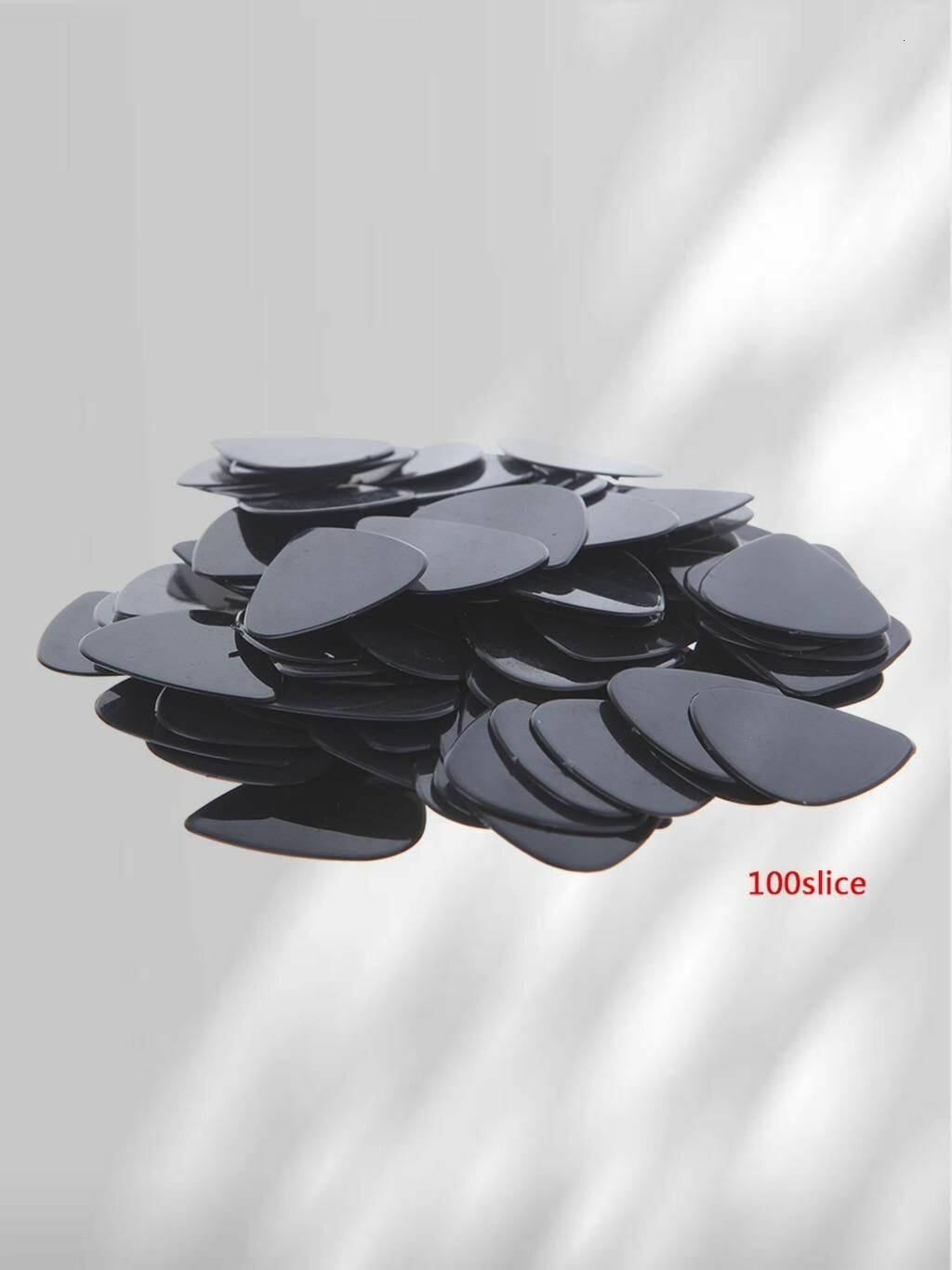 Акустические и электрогитарные медиаторы, 100 шт, Черный