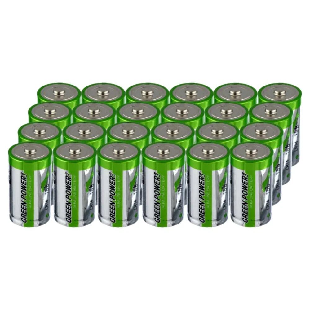 Батарейка POWERLAB GREEN LR14 C Shrink 2 Alkaline 1.5V 24шт. 00-00034160