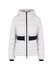 Куртка Moncler Belted quilted jacket, размер 44, бежевый/белый