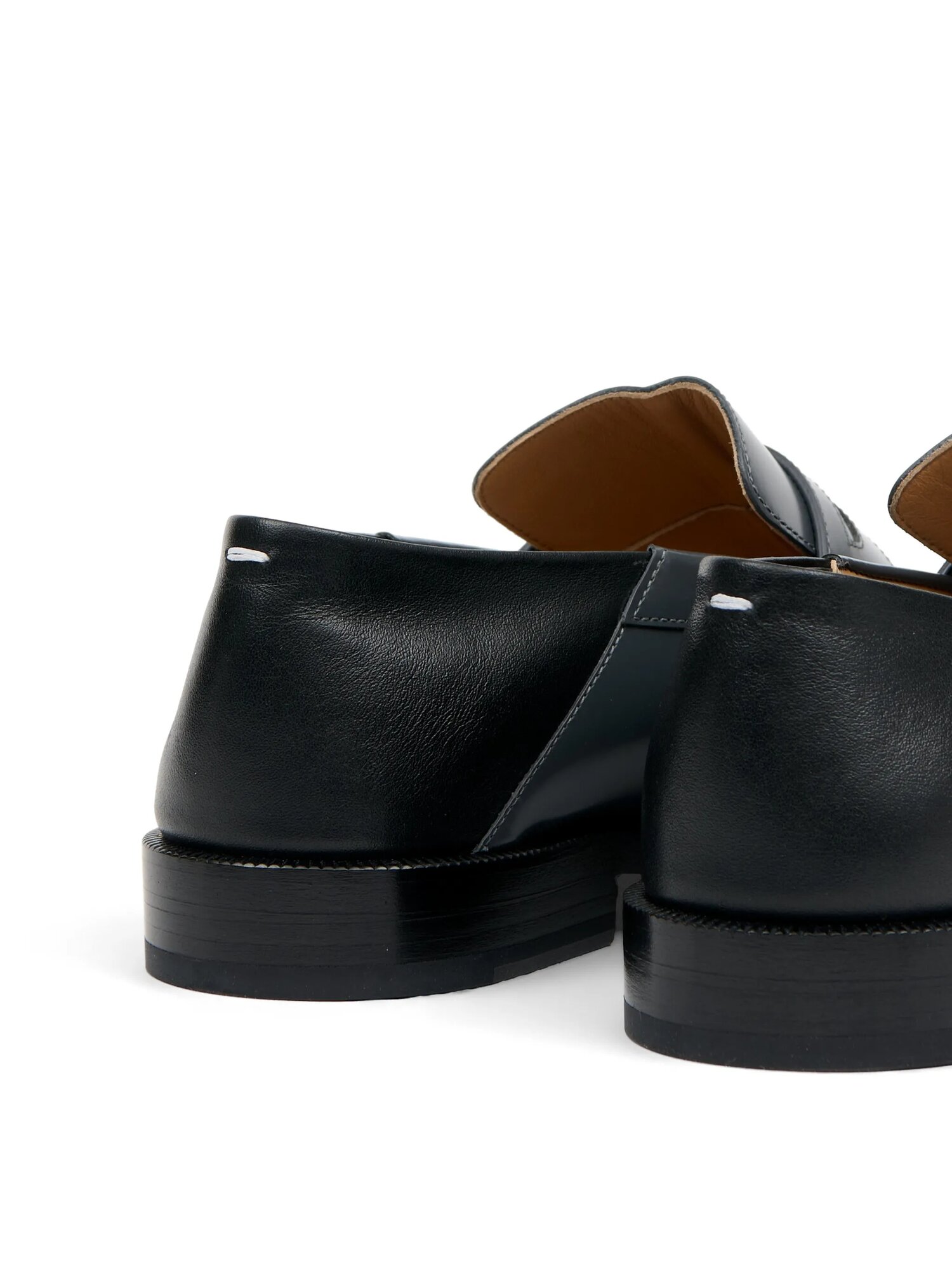 Лоферы Maison Margiela Tabi leather loafers, размер 37 EU, grey — фото 1