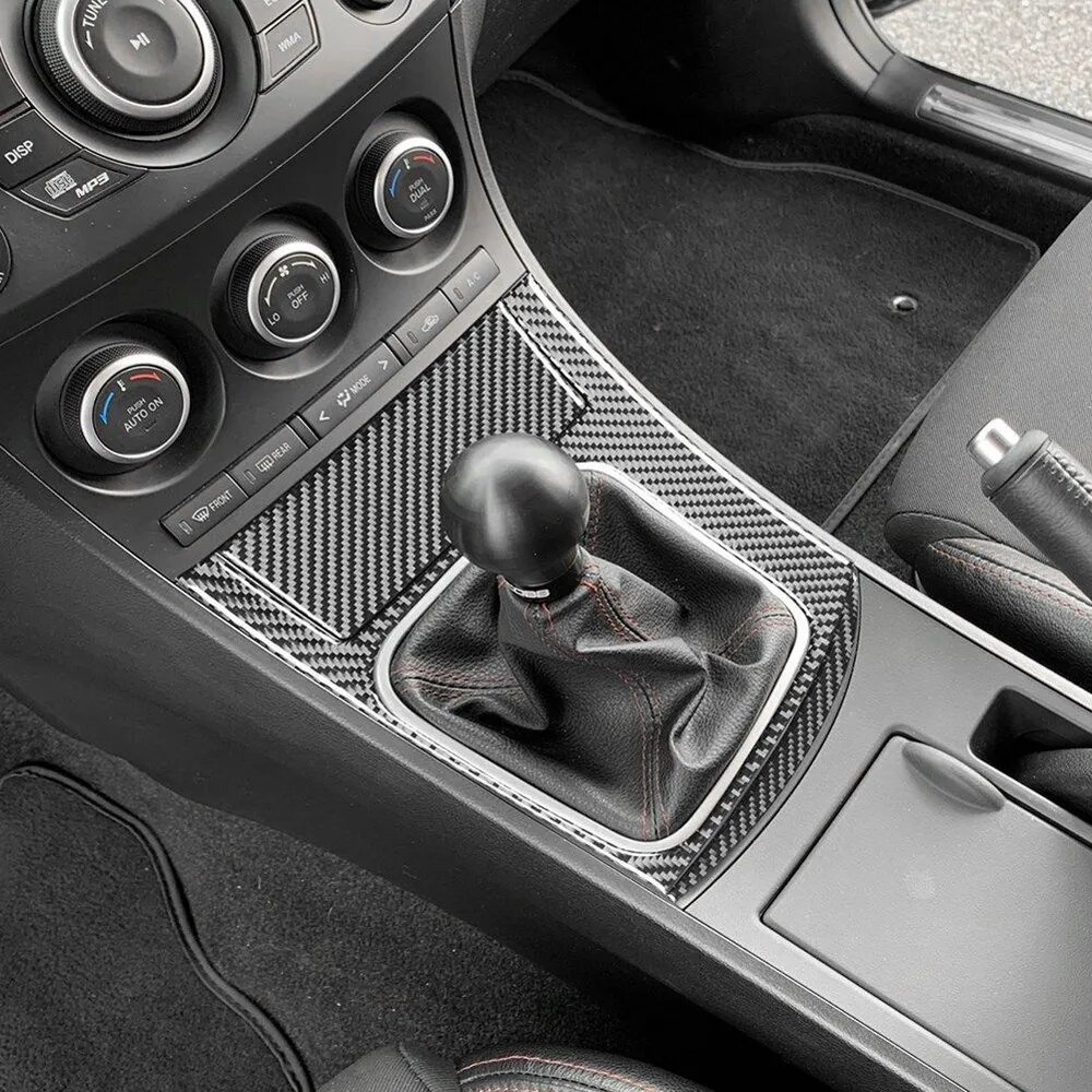Для Mazda 3 Car Center Console Gear Shift Panel Cover StickerLHD