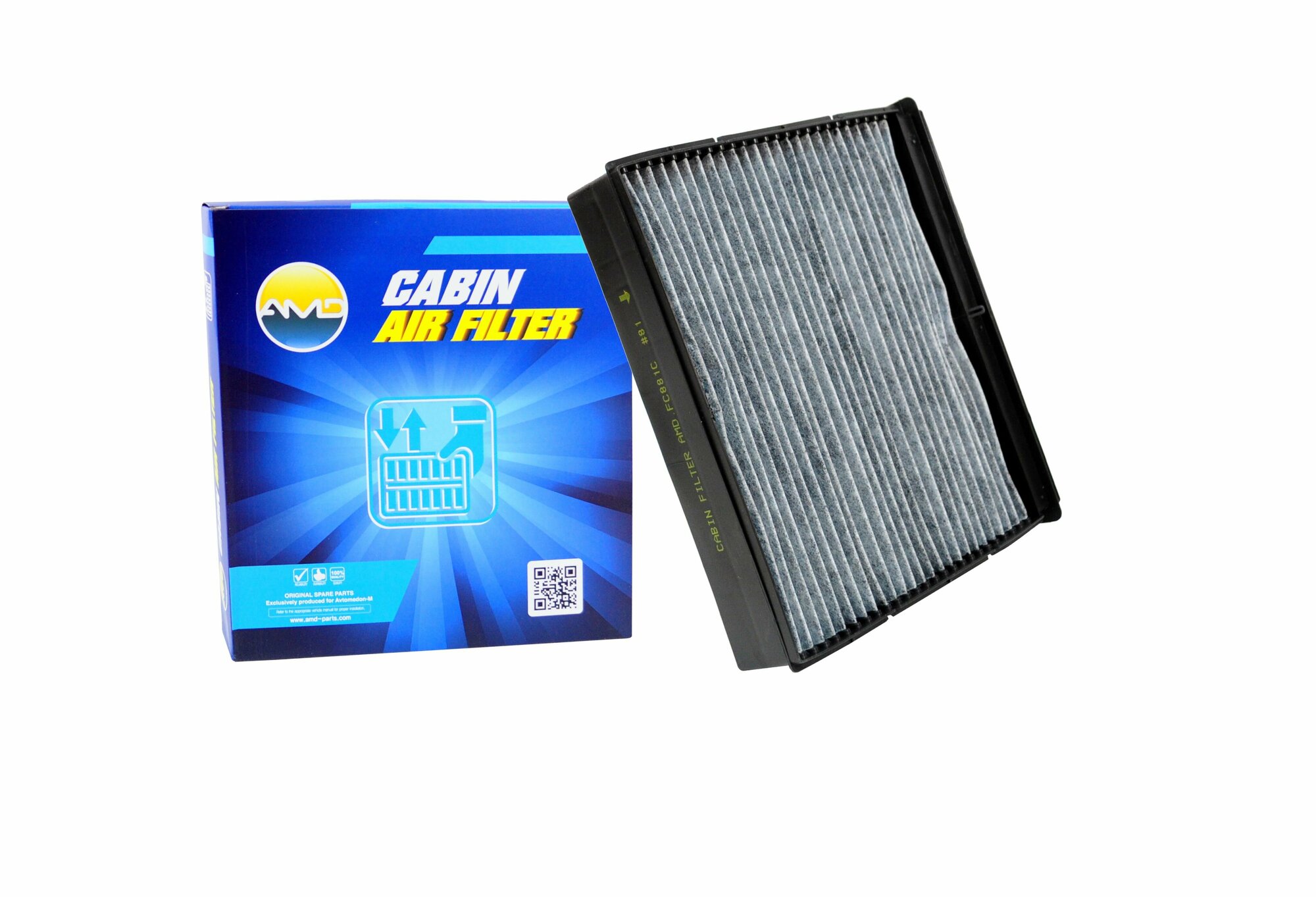 Фильтр салонный 7701064237 AMD. FC881C угольный для RENAULT Scenic II -2009