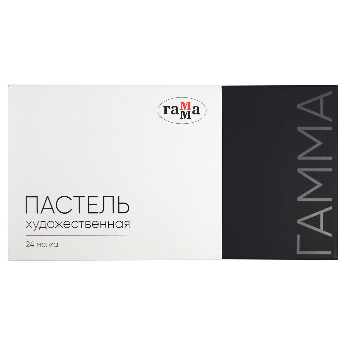 Пастель художественная Гамма, 24 цвета, картон. упак.