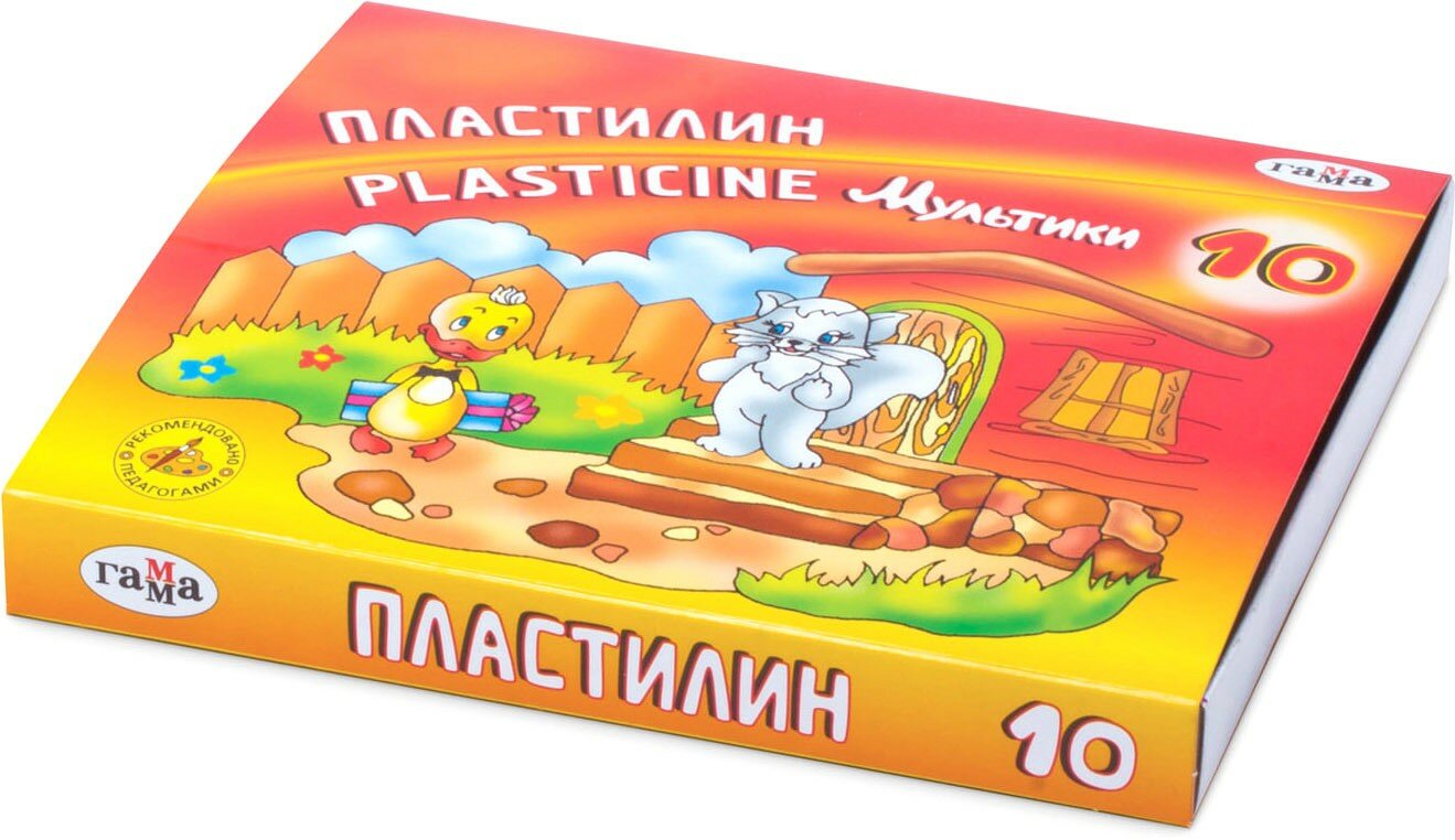 Пластилин Мультики, 10 цветов