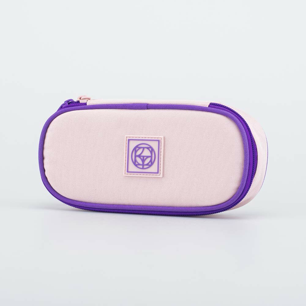 Пенал школьный розовый котофей 06805013-21 размер дл. 20 см.