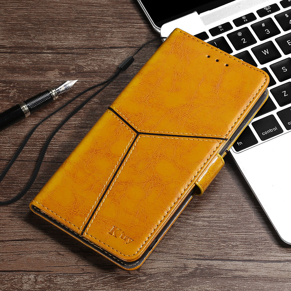 Чехол-книжка MyPads «Ktry Cucitura geometrica» для infinix Note 40 из качественной импортной кожи прошитый по контуру с необычным геометрическим шв.