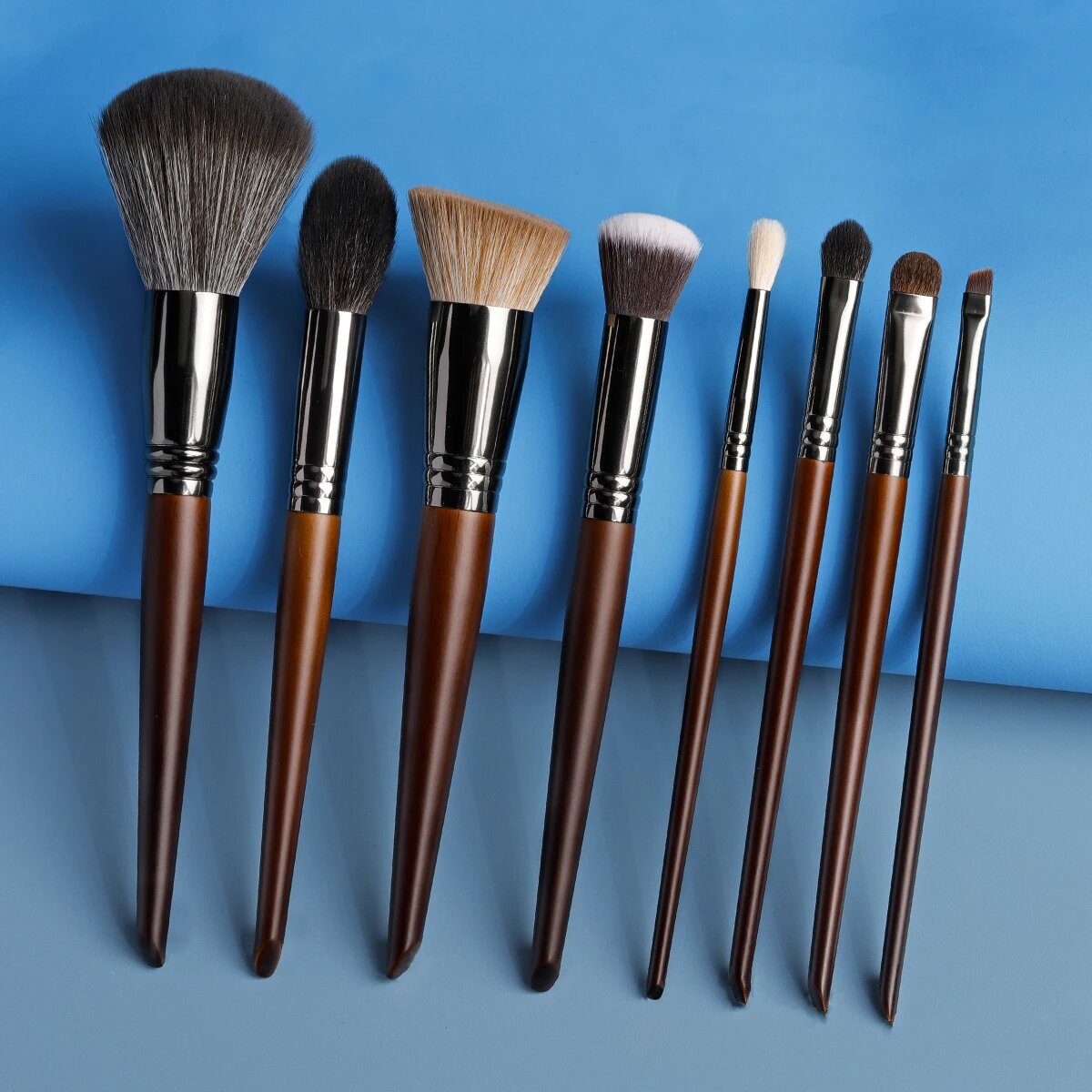 OVW набор кистей для макияжа, натуральные волосы, основа для макияжа, пудра, тени для век, контур, Профессиональная Кисть для макияжа, инструменты для макияжа
