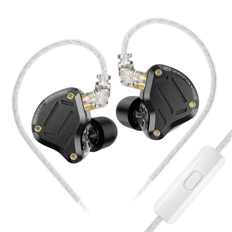 KZ ZS10 Pro 2 металлические наушники black with mic