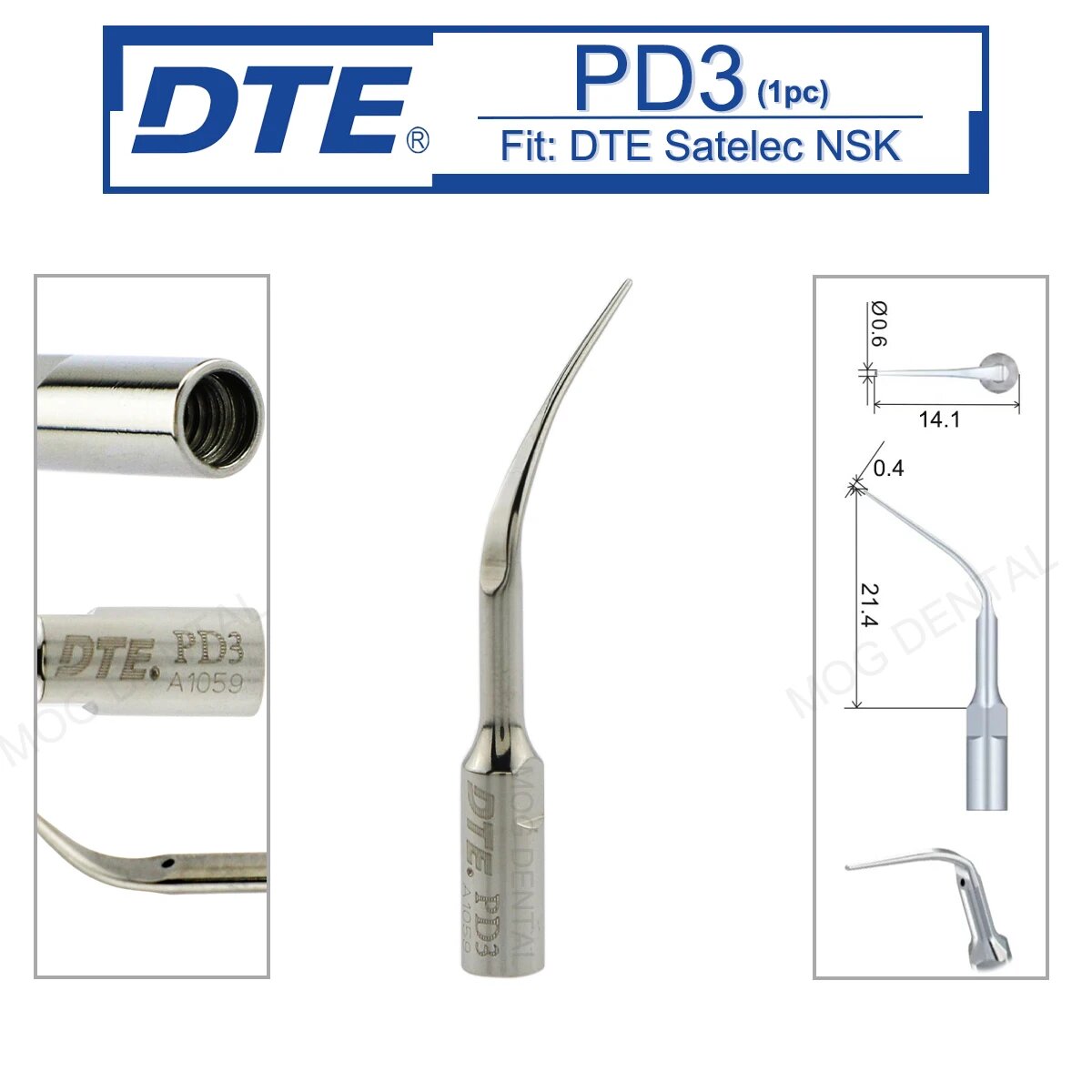 Стоматологический ультразвуковой скалер Woodpecker DTE PD3