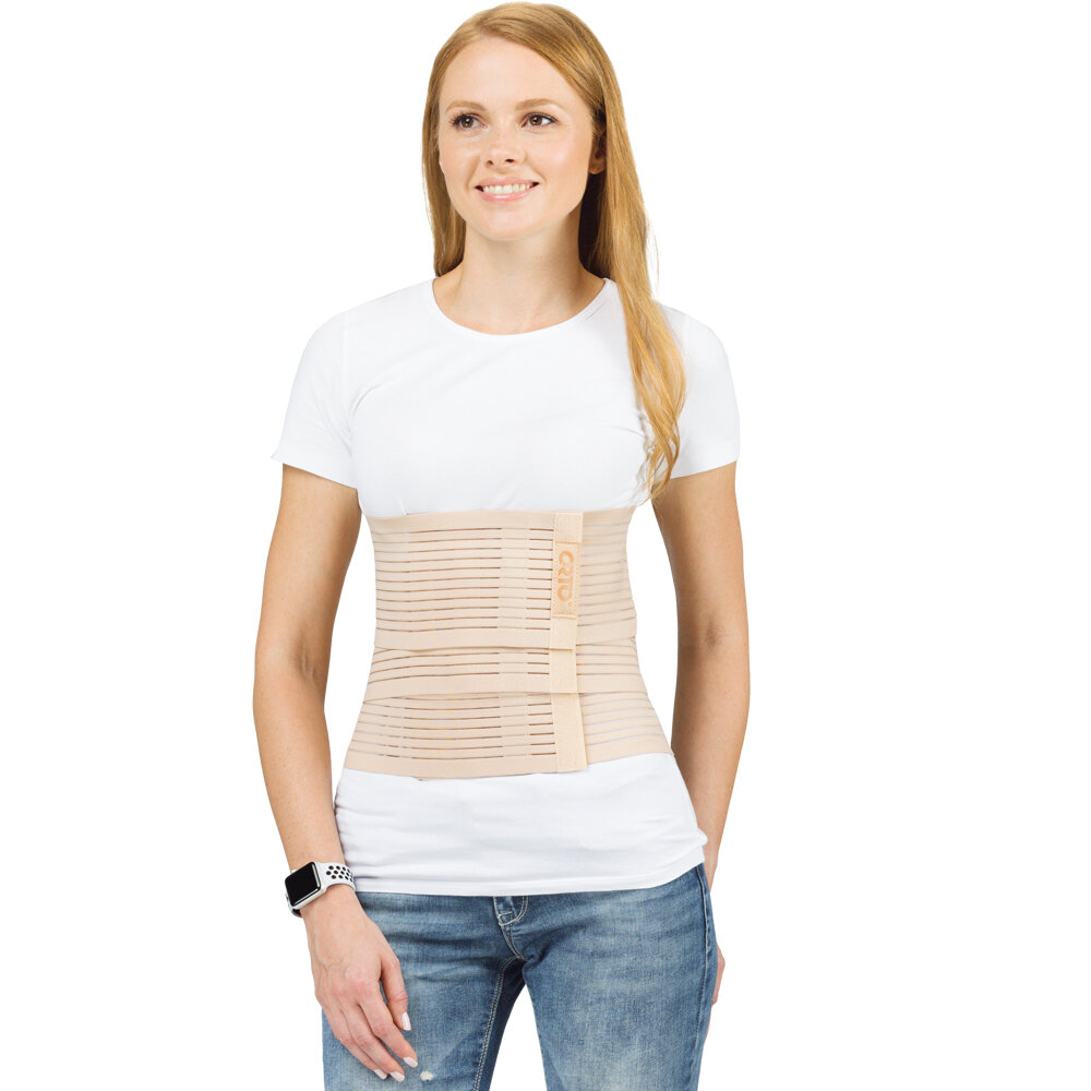 Бандаж ORTO БП-124, послеоперационный, на брюшную стенку, бежевый, размер L