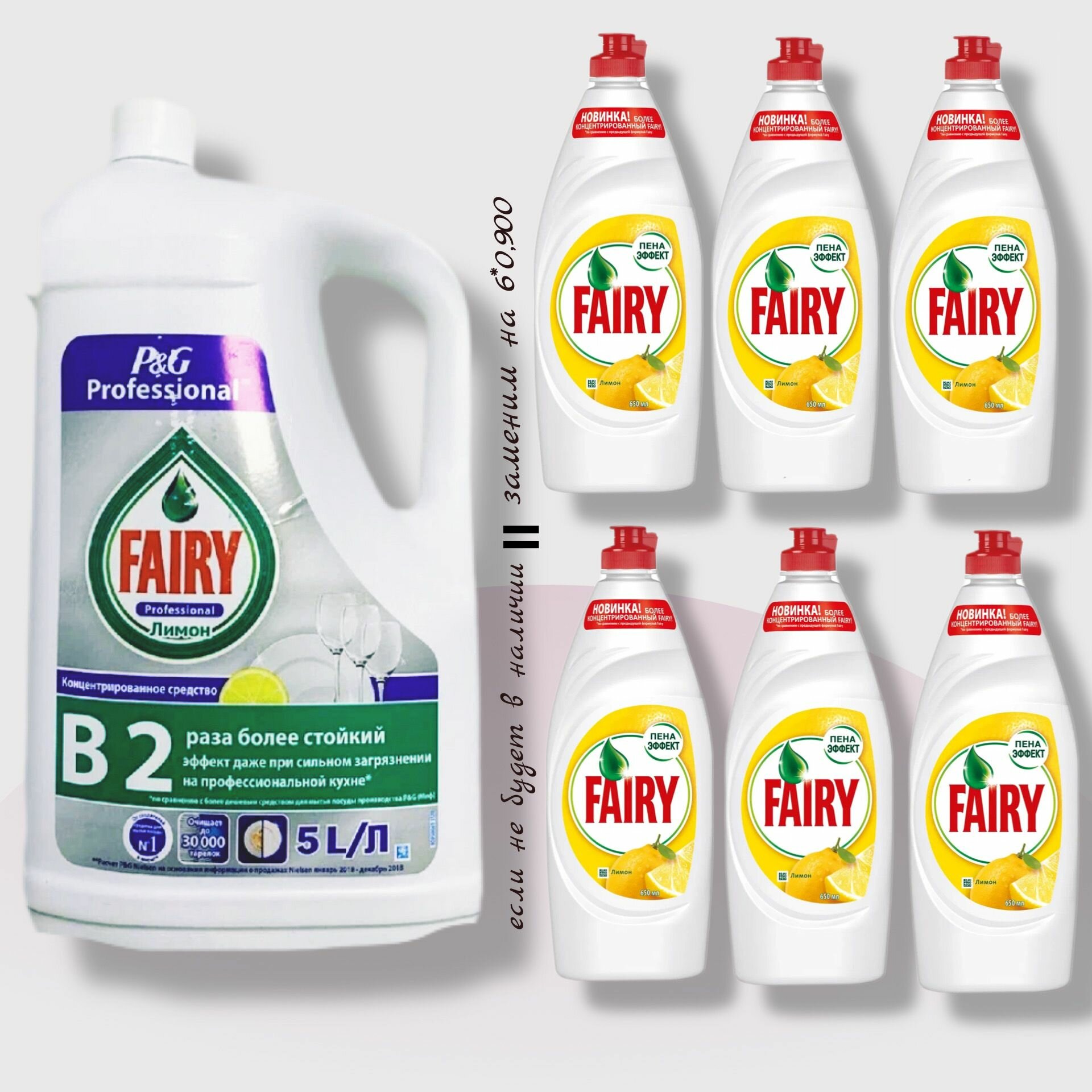 Fairy/Фейри Professional лимон 5 литров. Моющее средство для посуды.