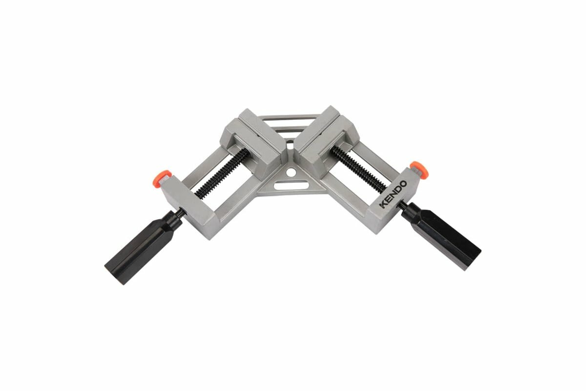 KENDO 40655 Быстрозажимная угловая струбцина для фиксации заготовок и материалов