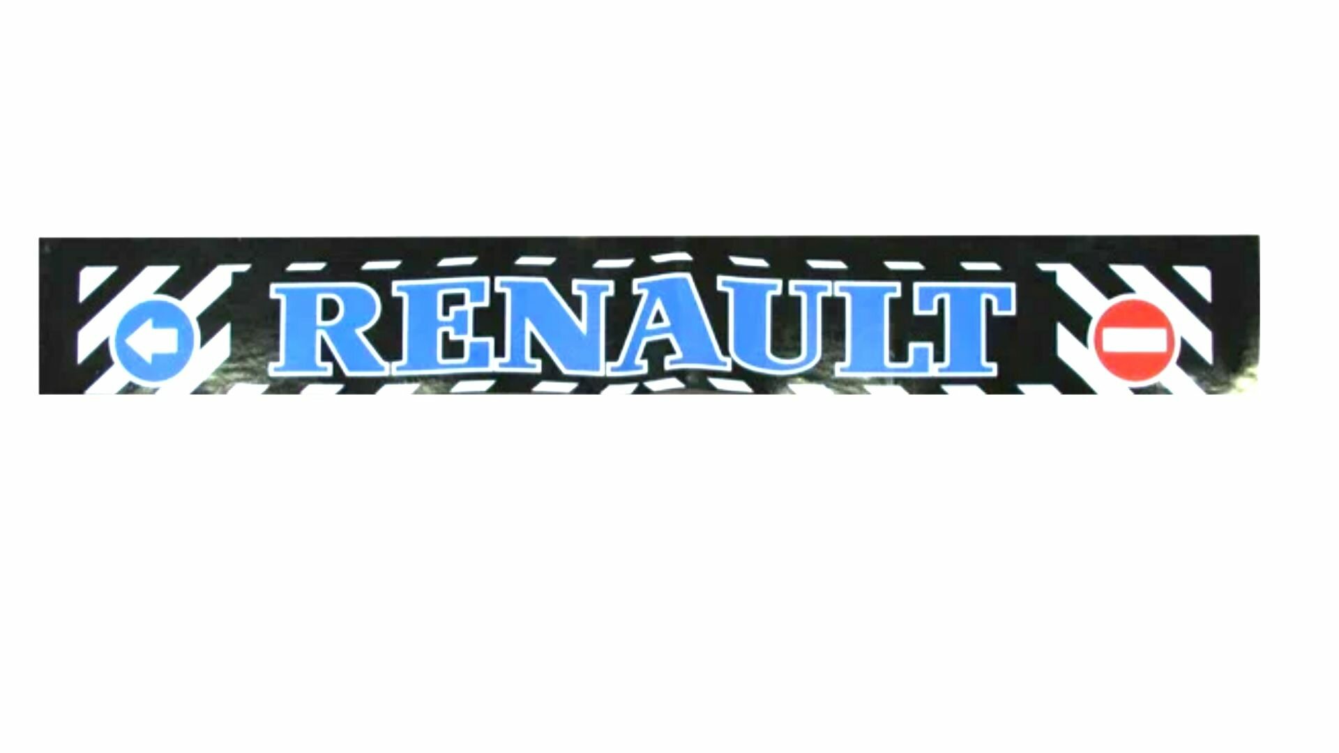Брызговики на длинномер. (240 Х 35 см) Резина. Синяя надпись "RENAULT" (6576)