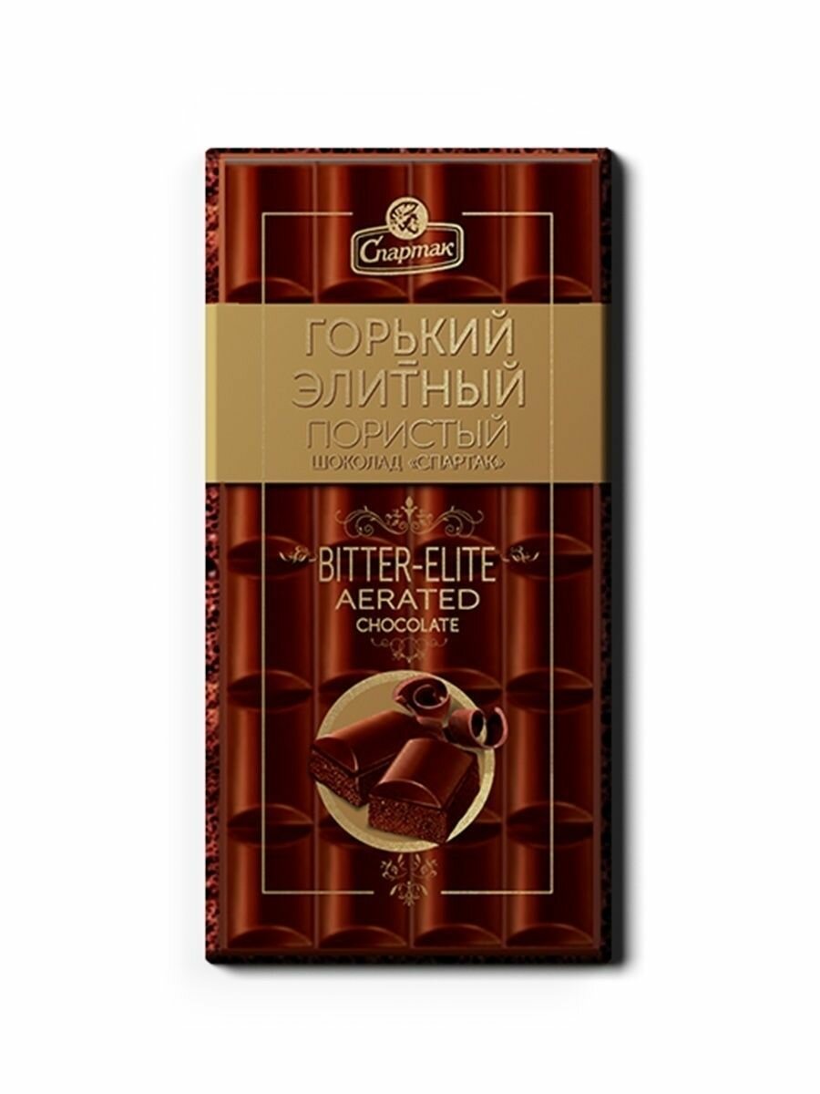 КФ Спартак Шоколад Пористый 72% Горький-элитный, 70 г