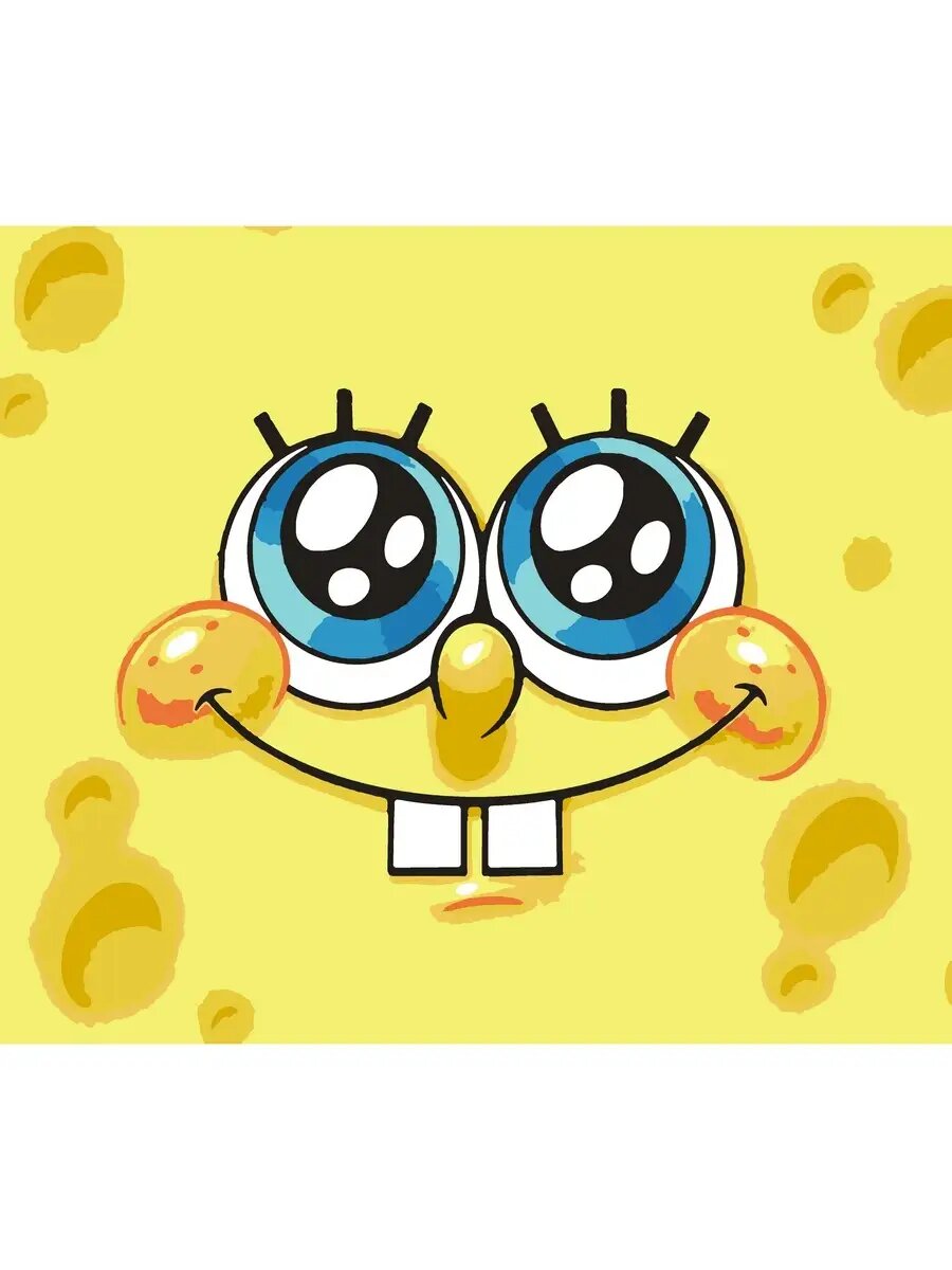 Картина по номерам Губка Боб 40x50см Холст на Подрамнике