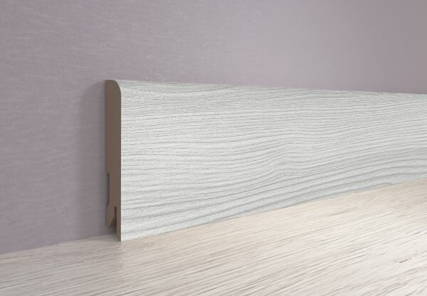 Плинтус МДФ ламинированный, Пл 80МДФ.2400.24055, ривьера айс NEW