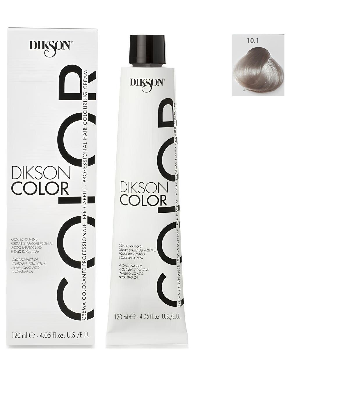 Краска для волос DC 10/1 светло-платиновый блонд холодный пепельный Dikson Biondo Platino Chiaro Cenere, 120 мл