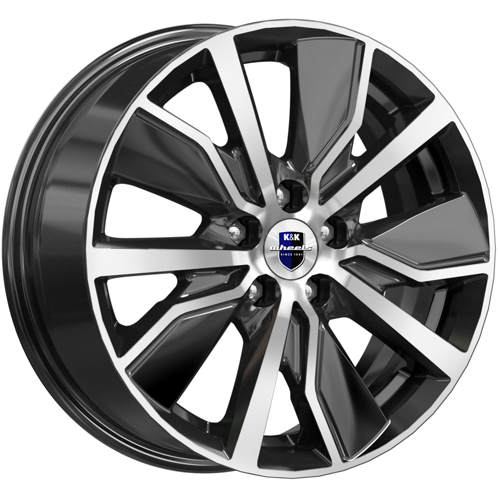 Диски автомобильные K&K Гамбит 6,5x16 5x100 ET38 57,1 Алмаз черный