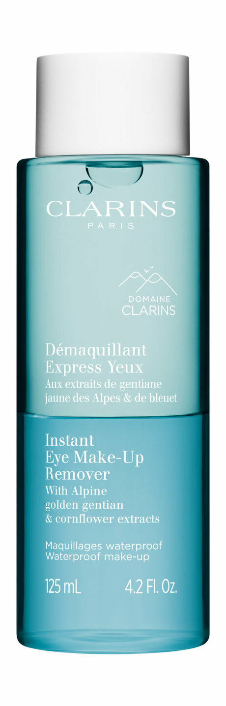 Clarins Instant Eye Make-Up Remover Двухфазный лосьон для снятия водостойкого макияжа с глаз | 125 мл 125мл