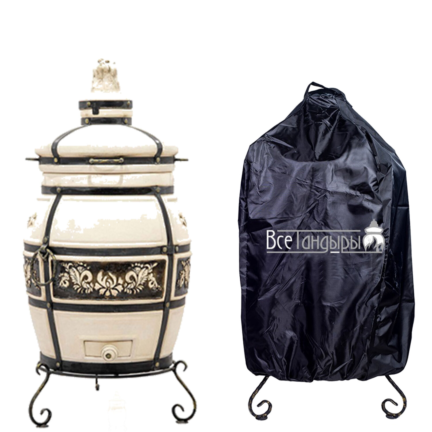 Тандыр Технокерамика «Казачий» с подставкой и чехлом
