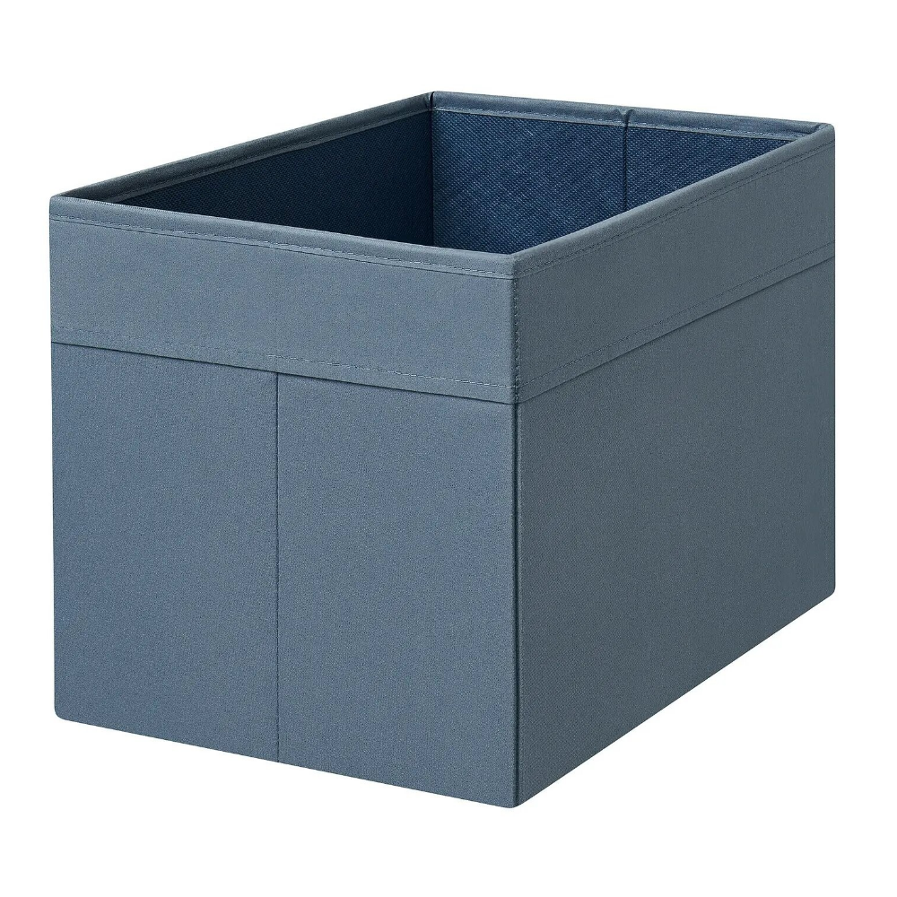 Коробка для хранения икеа Дрёна DRONA, складная, синяя, 25x35x25см