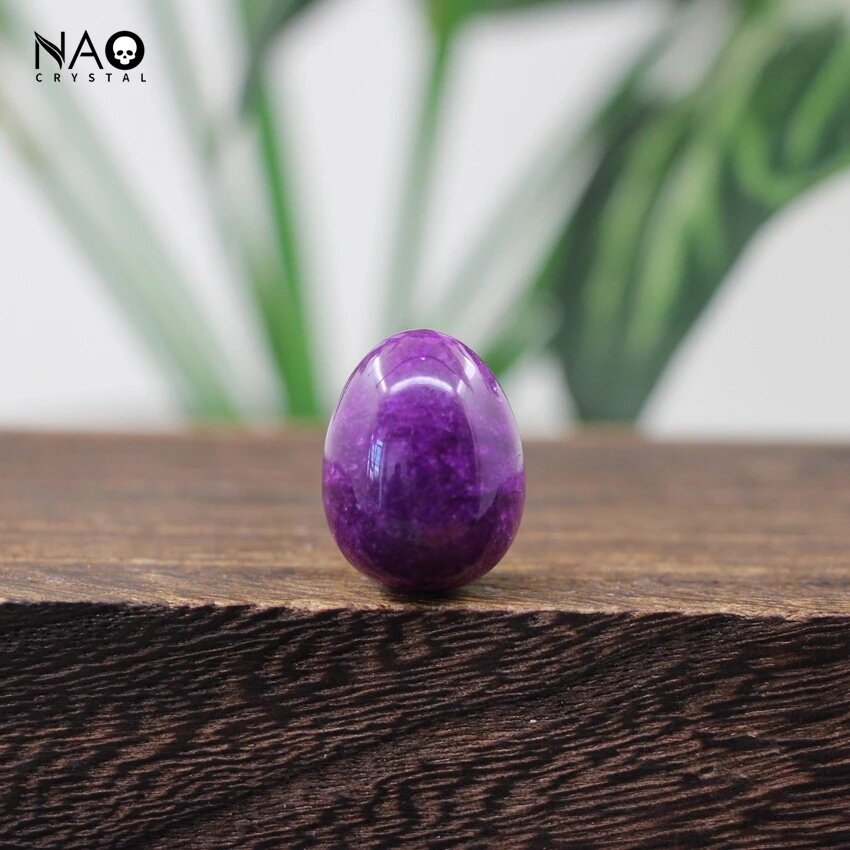 Драгоценный камень яйцо 15x20 мм Фиолетовый, Lepidolite