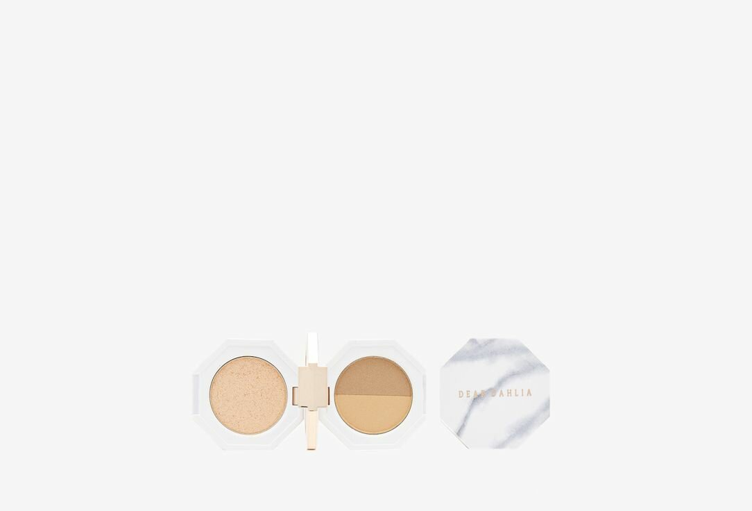 Двойная палетка для макияжа DEAR DAHLIA PARADISE DUAL PALETTE: Eye Shadow Trio 4 г Caramel Slice