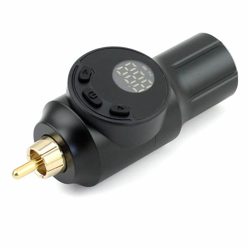 Беспроводной блок питания для тату машинок Pазъем RCA черный