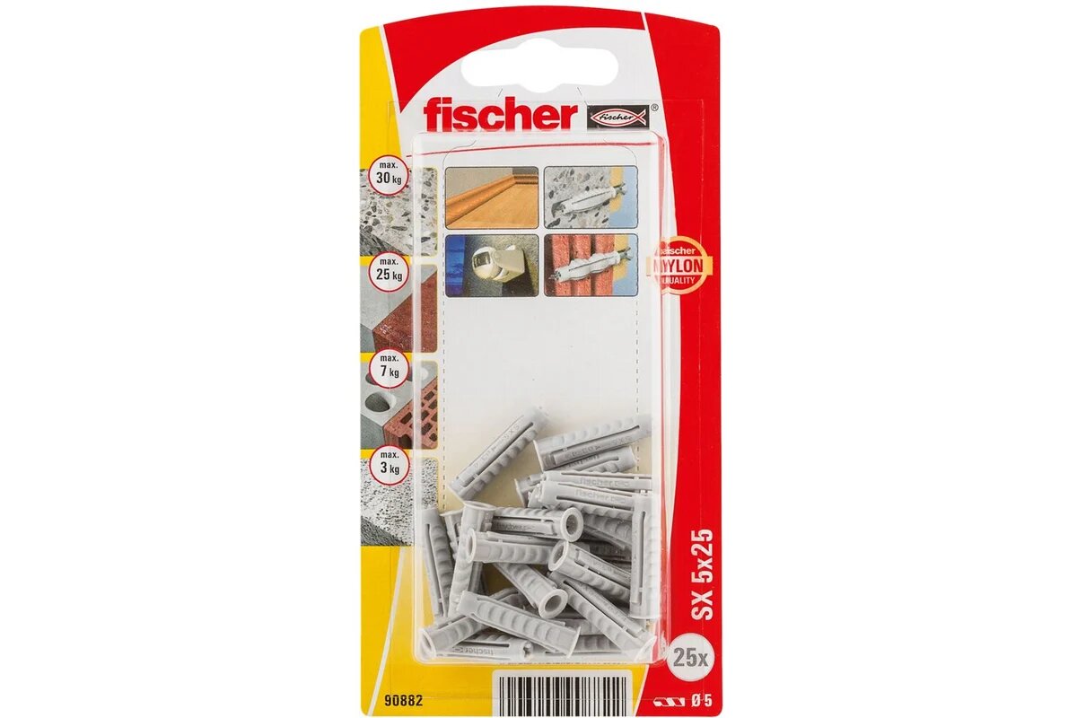 Fischer Дюбель распорный 5x25 SX 25шт. 90882