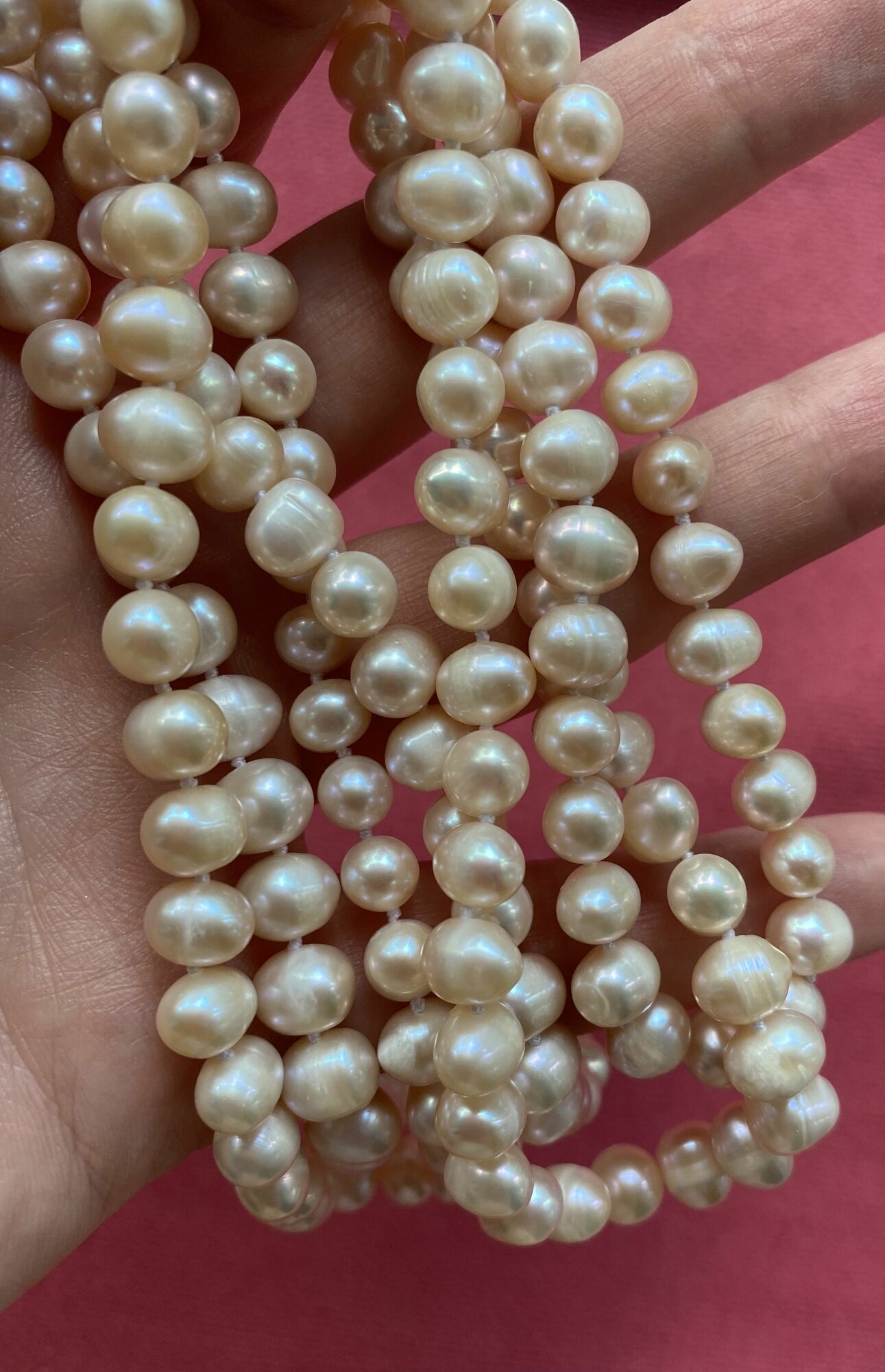 Колье, жемчуг культивированный