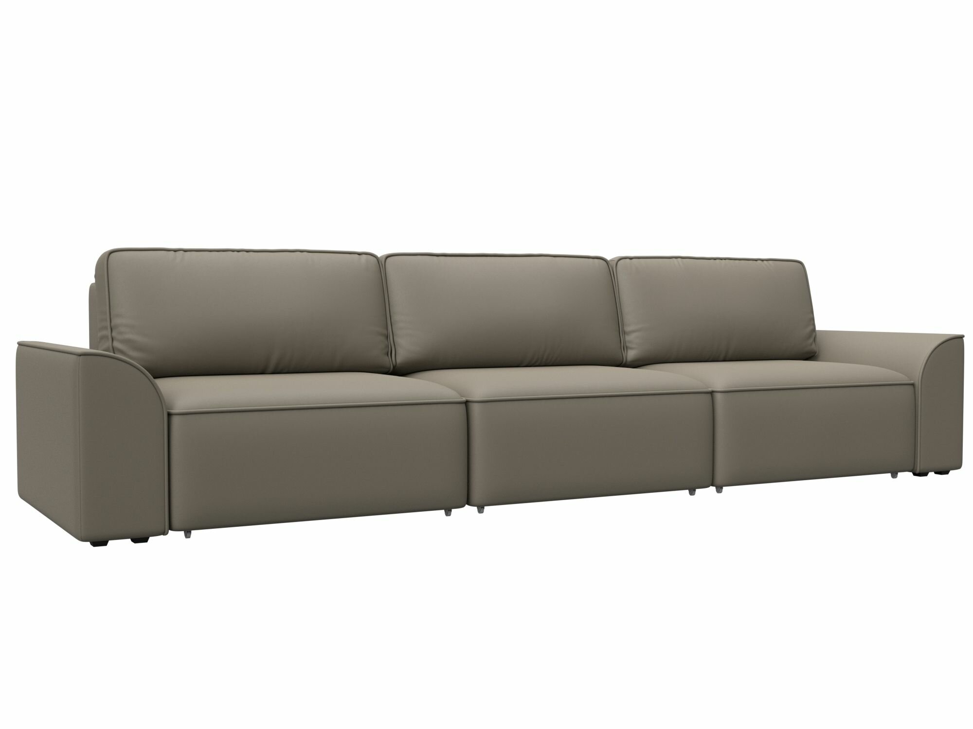 Диван прямой Amber Лонг, еврокнижка, бежевый, 344x105x90, Хит Диванов