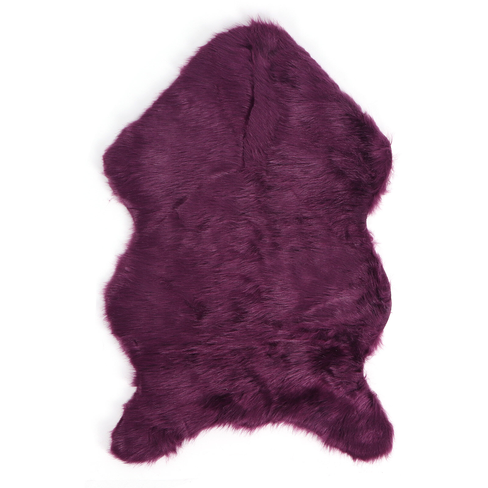 Faux Sheepskin Fur Rug Soft Carpet Area for Bedroom Sofa Floor Living Room DecorPurple