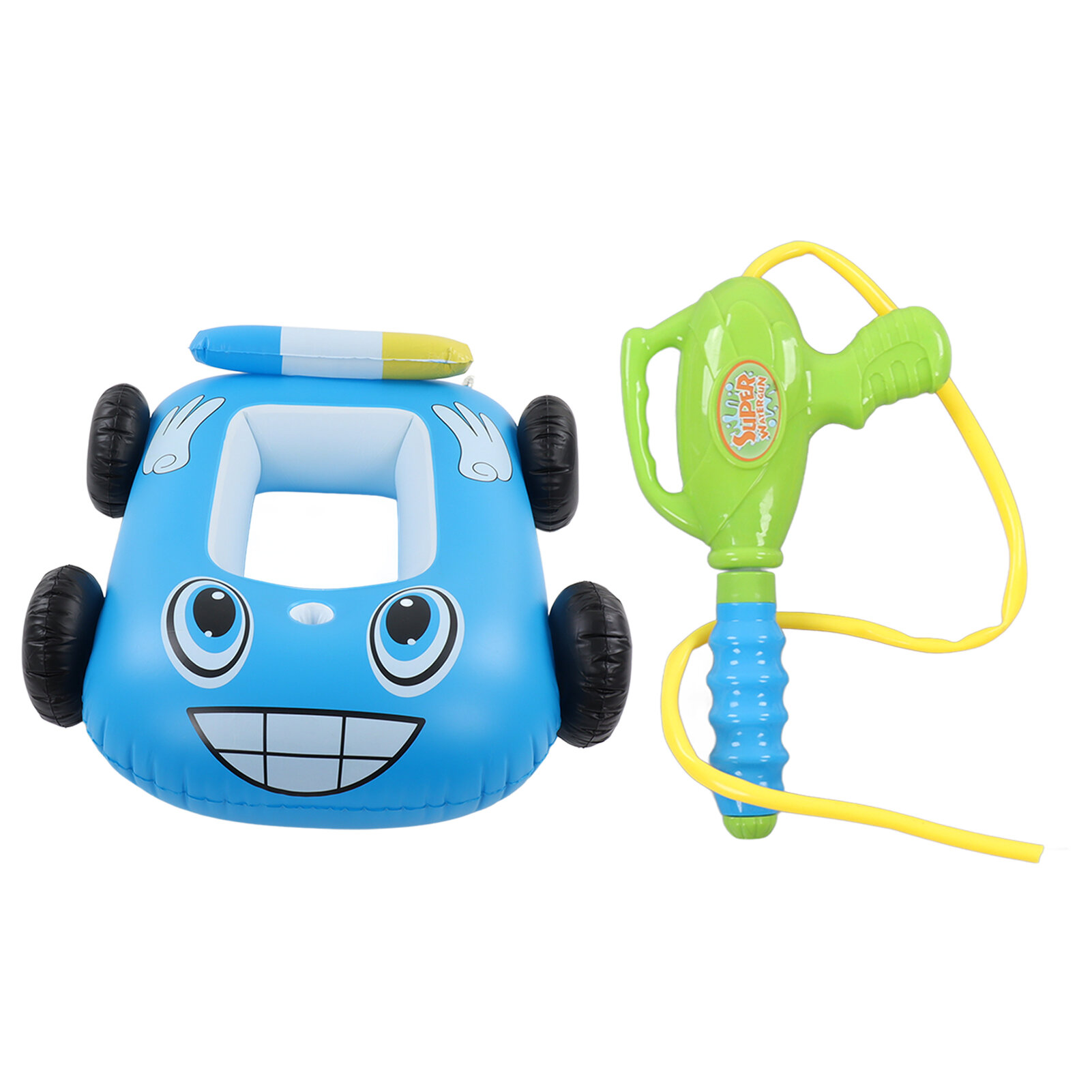 Летняя надувная пожарная лодка в форме детей в форме плавания бассейн плавает на лодке для детей, синий