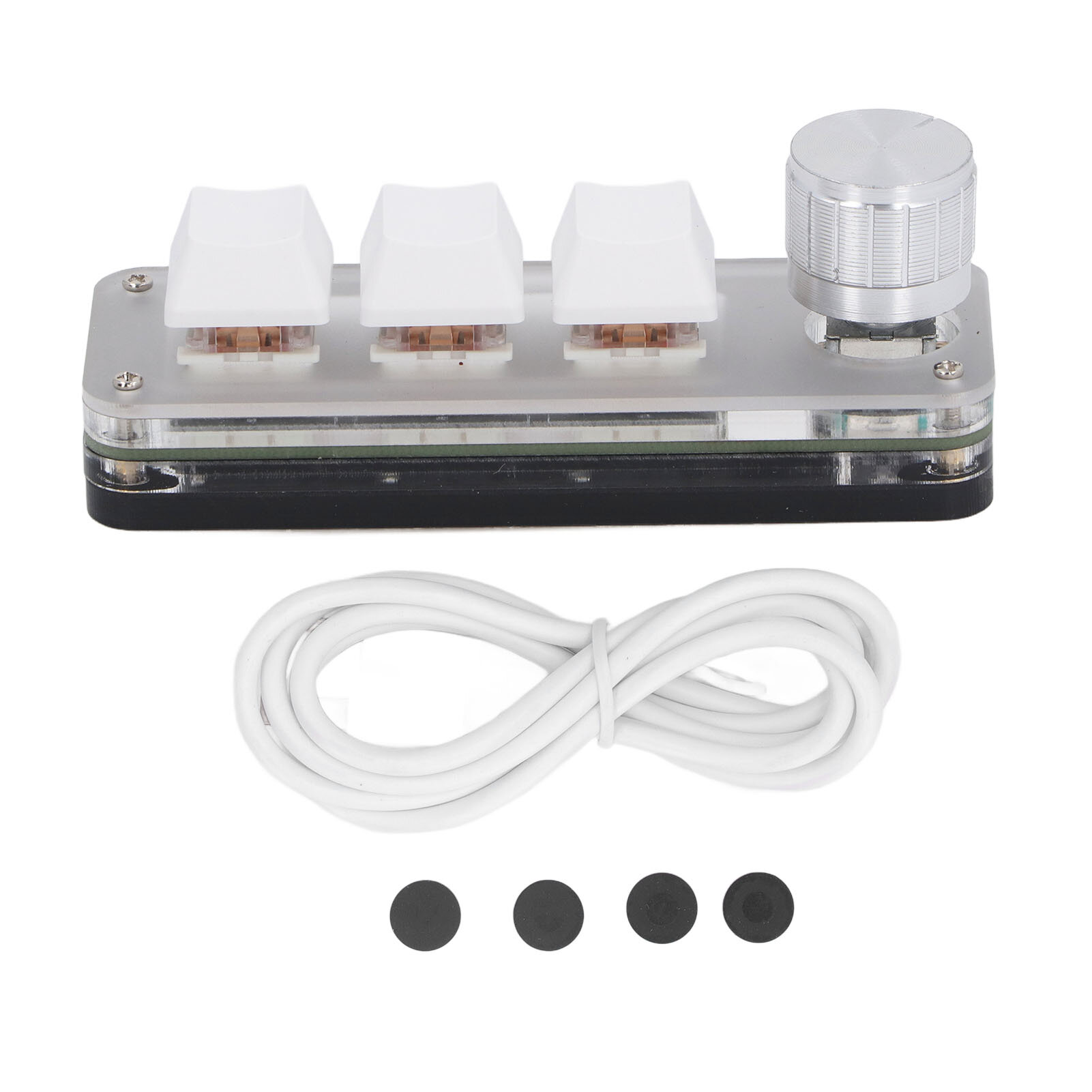 Мини-клавиатура 3-клав, проводная, Red Switch, для игр и консолей